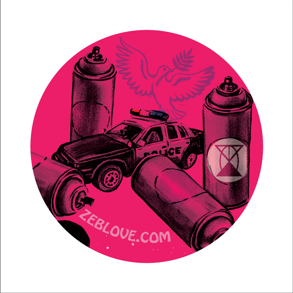 Vinyl Sticker - Circle Spray Cans – Zeb Love
