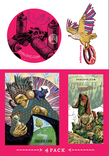 Vinyl Sticker - 4 Pack – Zeb Love